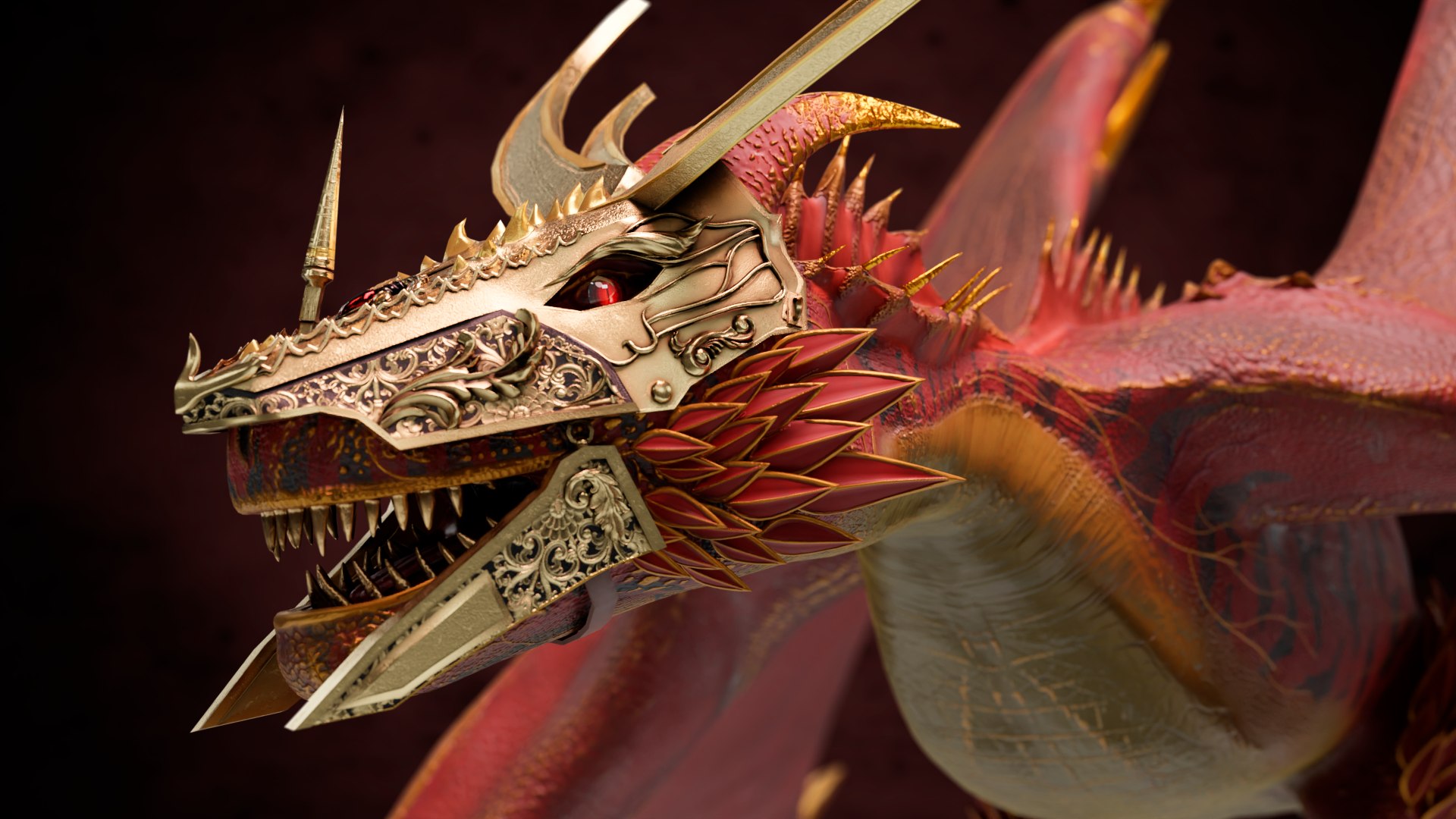 Armored Dragon 3D Model - TurboSquid 2029119
