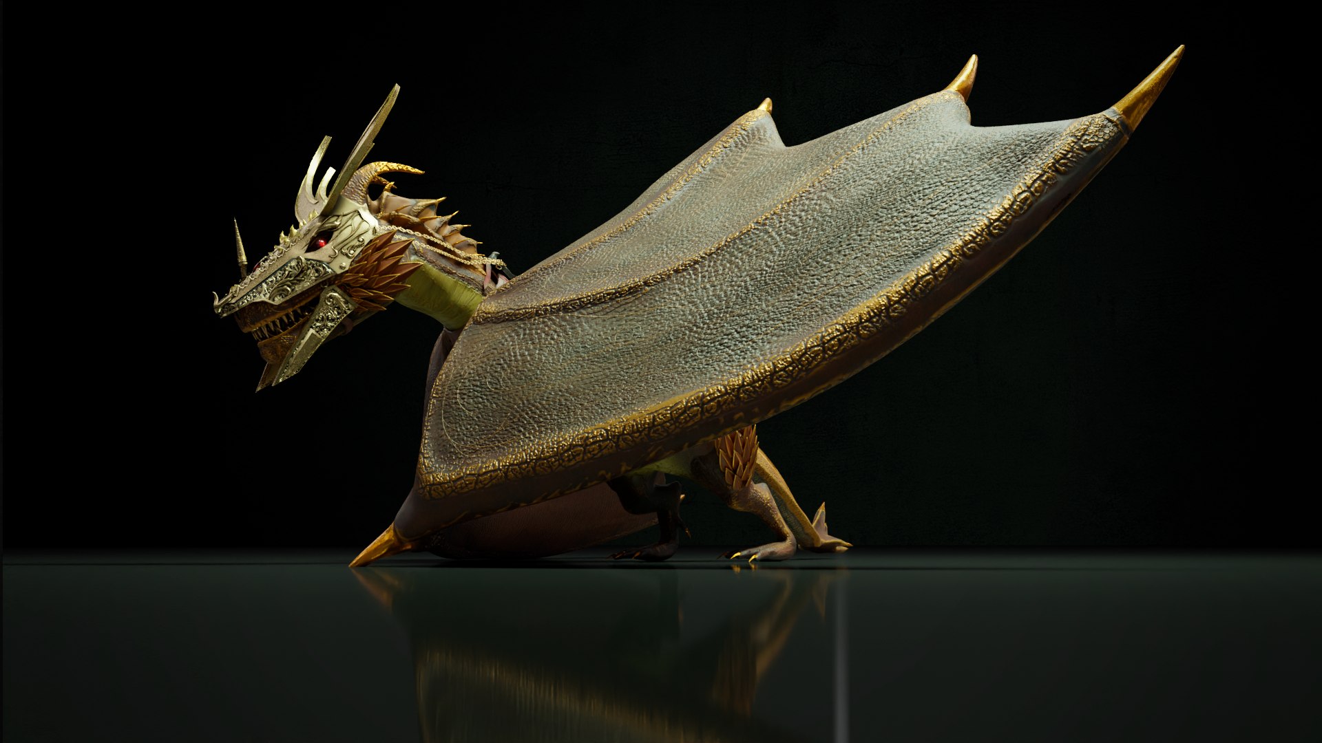 Armored Dragon 3D model - TurboSquid 2029119
