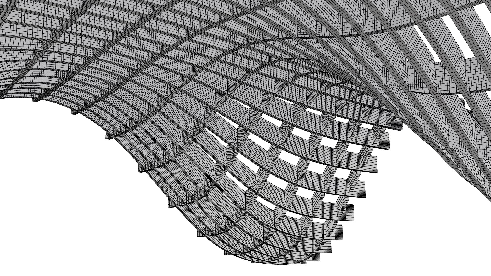 Shell Pavilion 04 Waffle 3D Model - TurboSquid 2388264