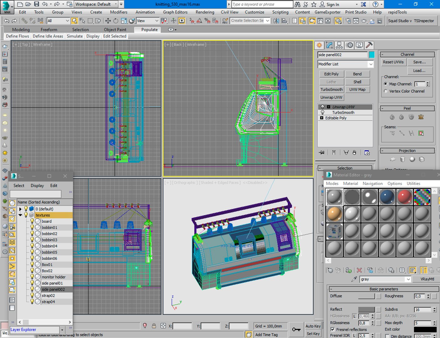 Industrial Knitting Machine Stoll 3D Model - TurboSquid 1496564