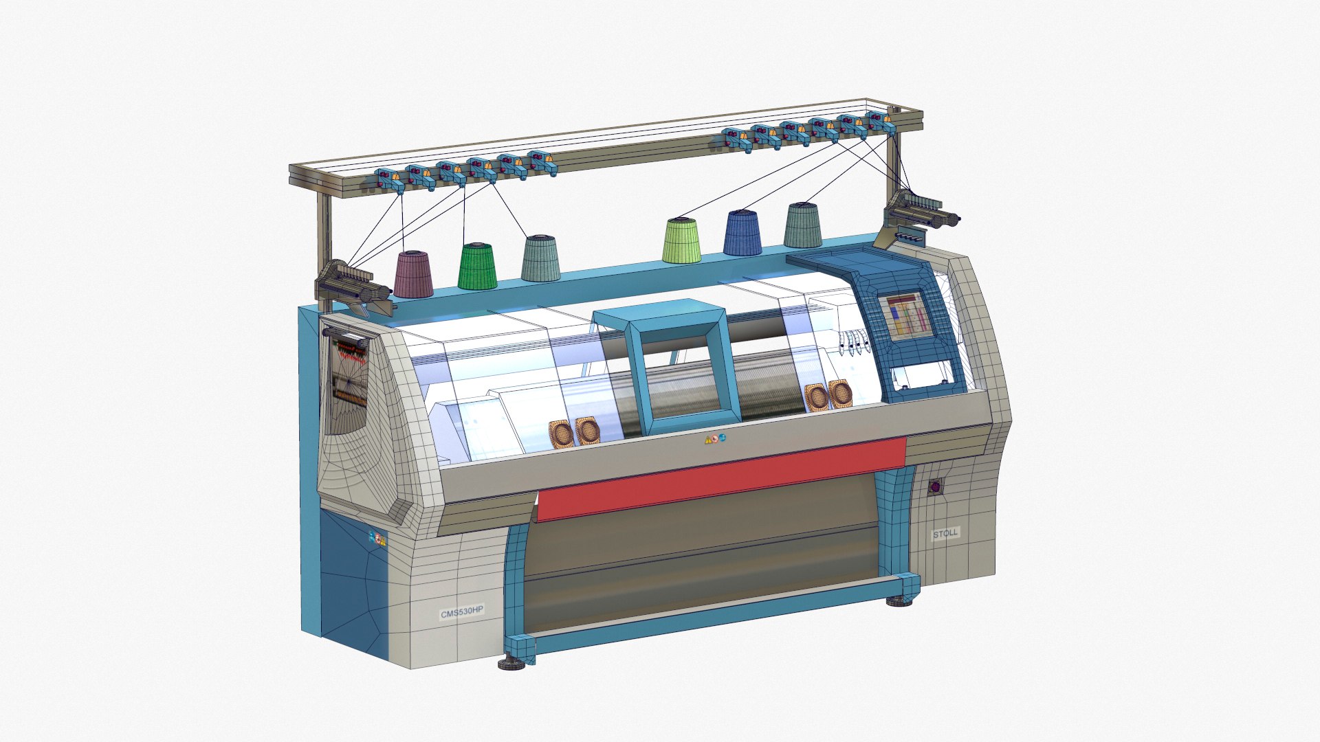 Industrial Knitting Machine Stoll 3D Model - TurboSquid 1496564