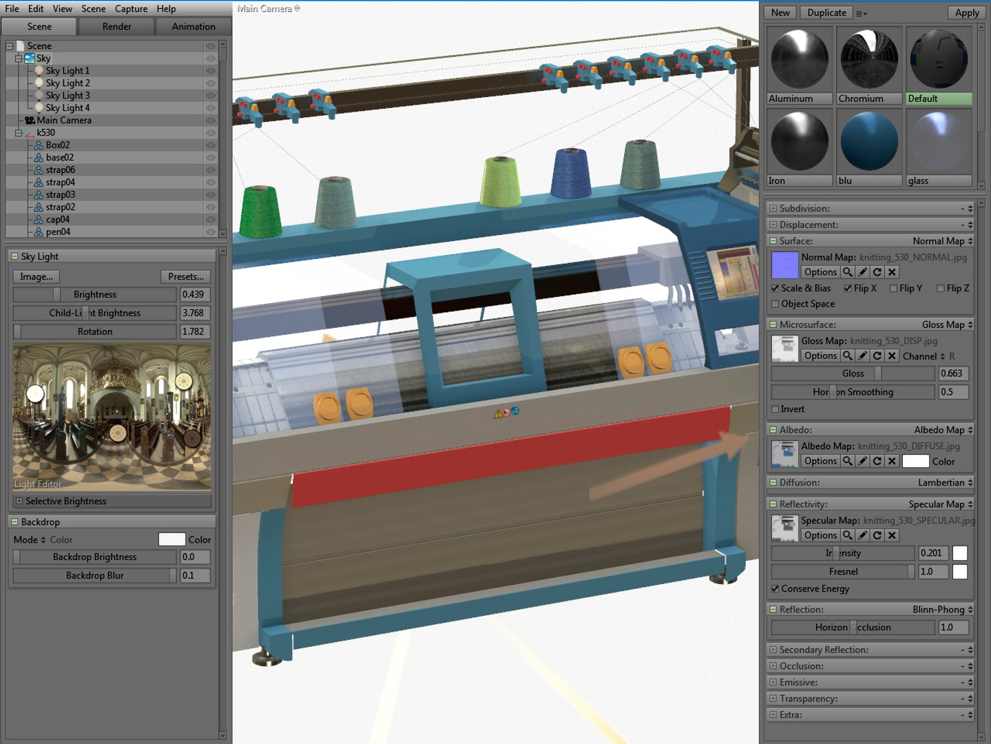 Industrial Knitting Machine Stoll 3D Model - TurboSquid 1496564
