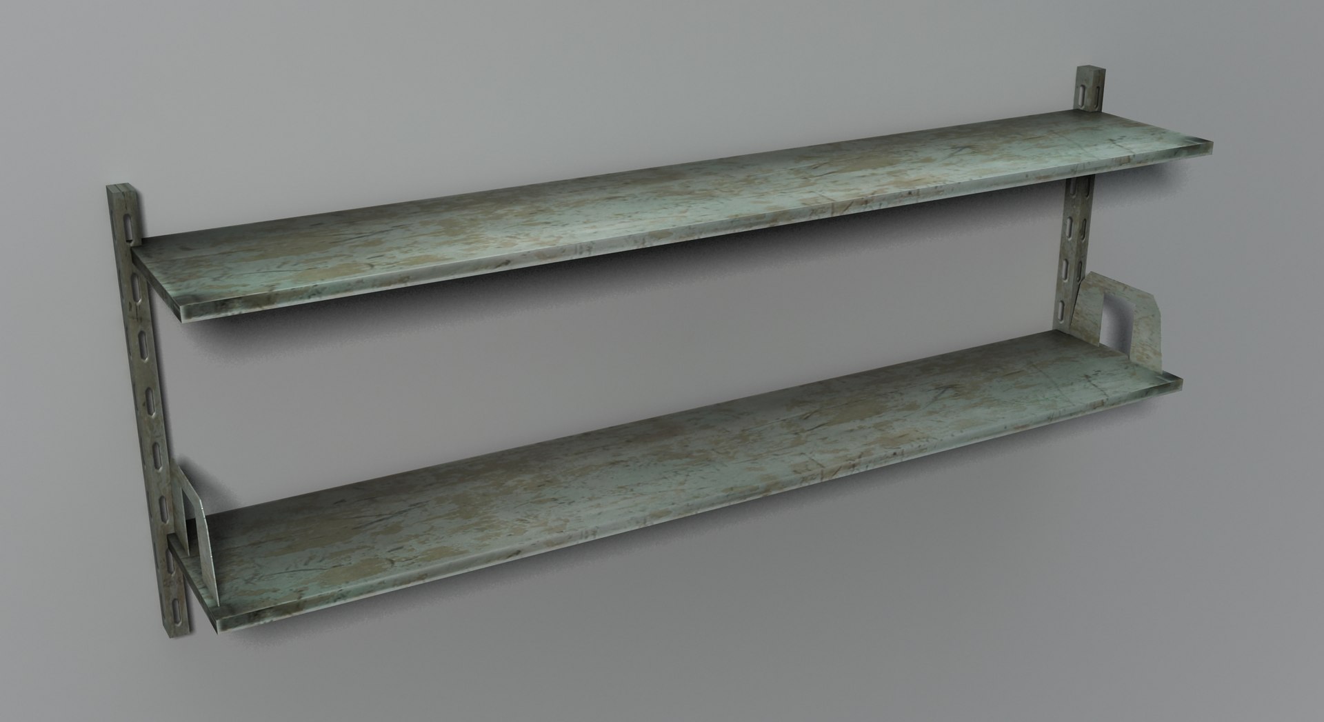 3d metal shelving model