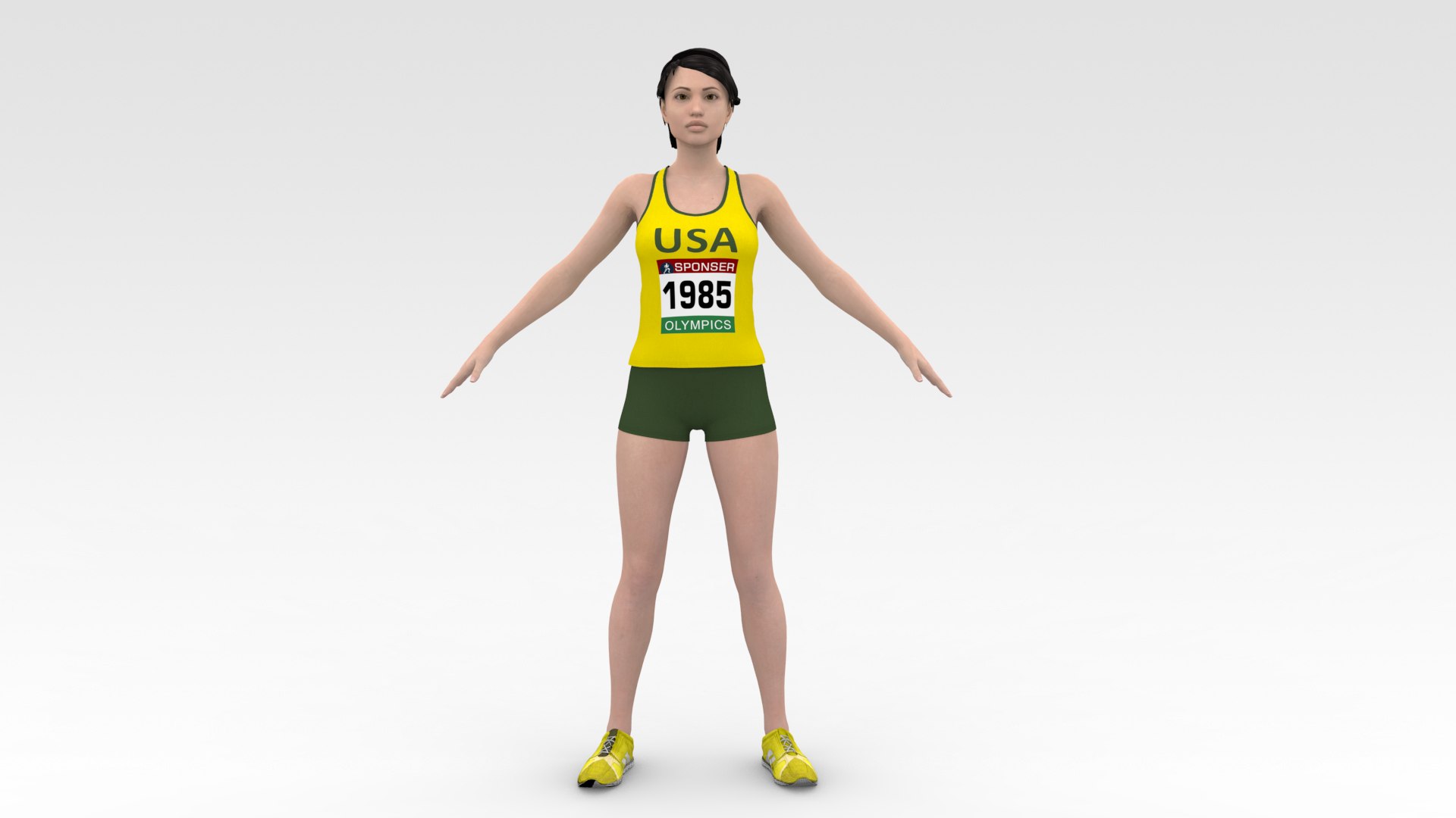 Athlete Runner 02 3D Model - TurboSquid 1816077