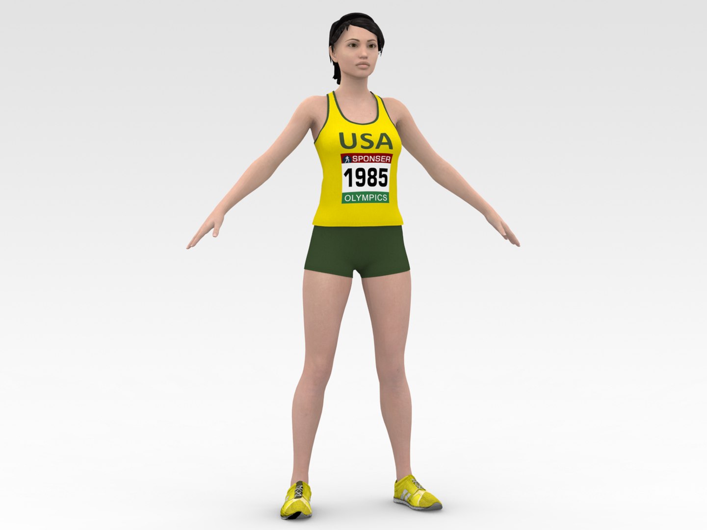 Athlete Runner 02 3D Model - TurboSquid 1816077