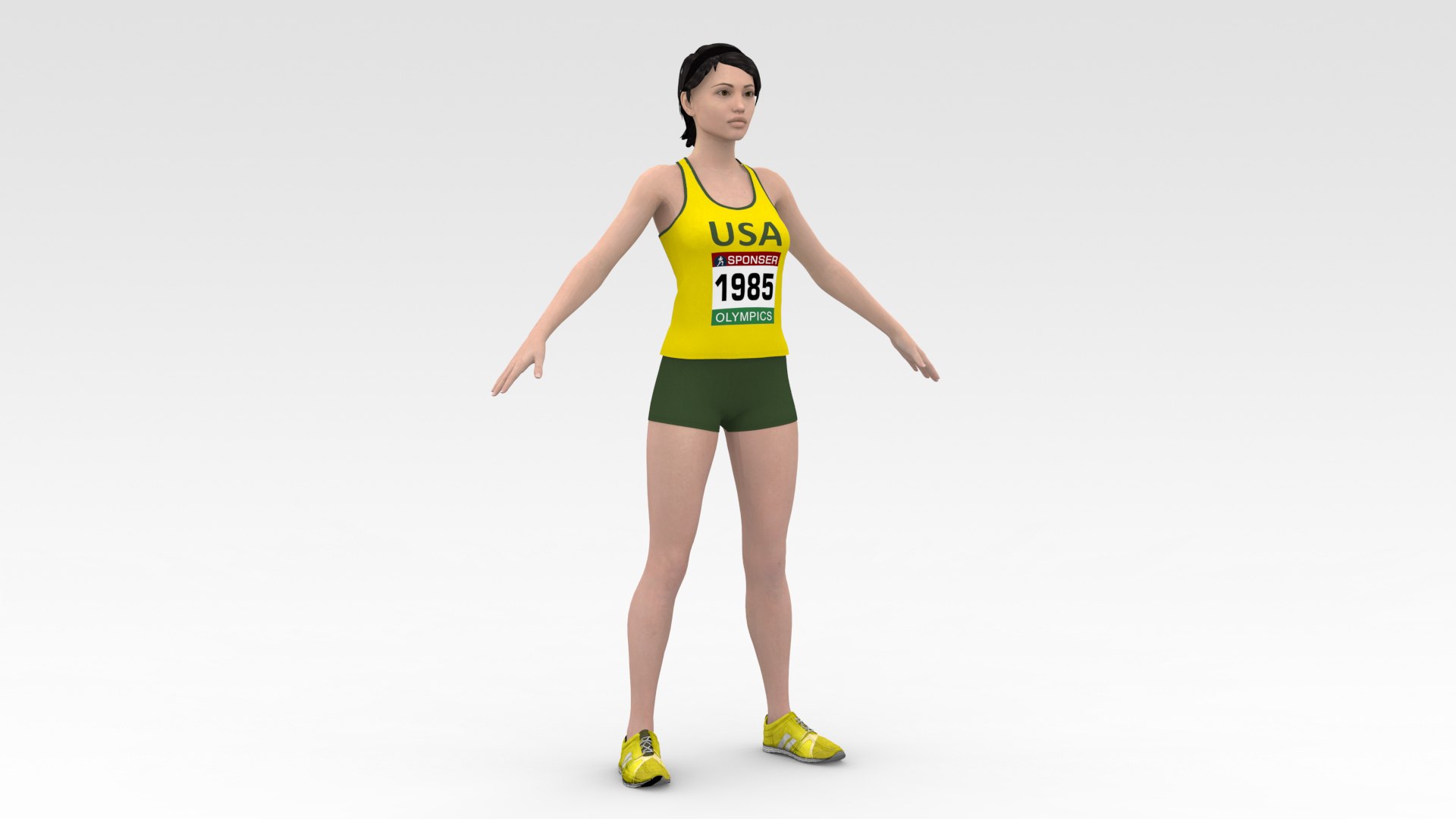 Athlete Runner 02 3D Model - TurboSquid 1816077