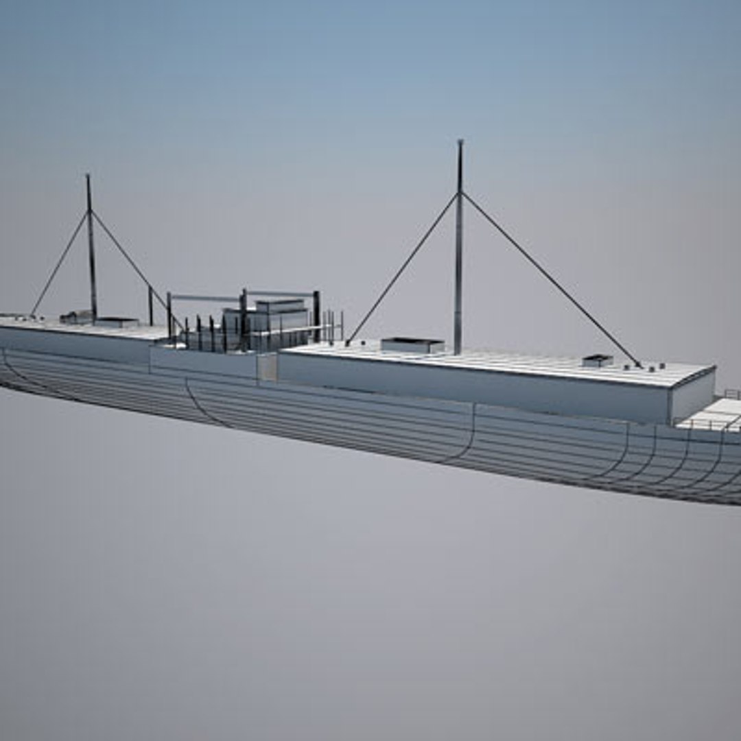 3d Model Motorship 20th Century