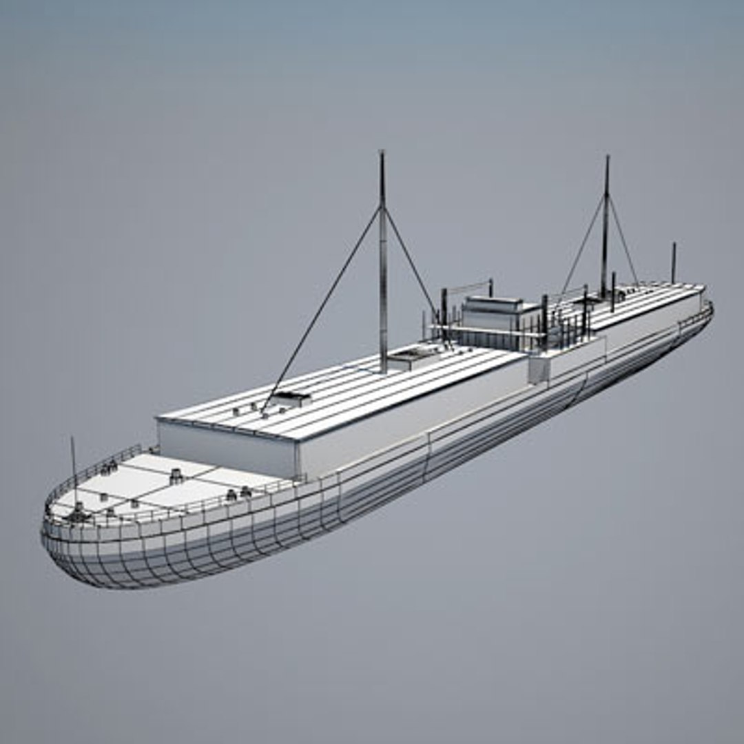 3d Model Motorship 20th Century