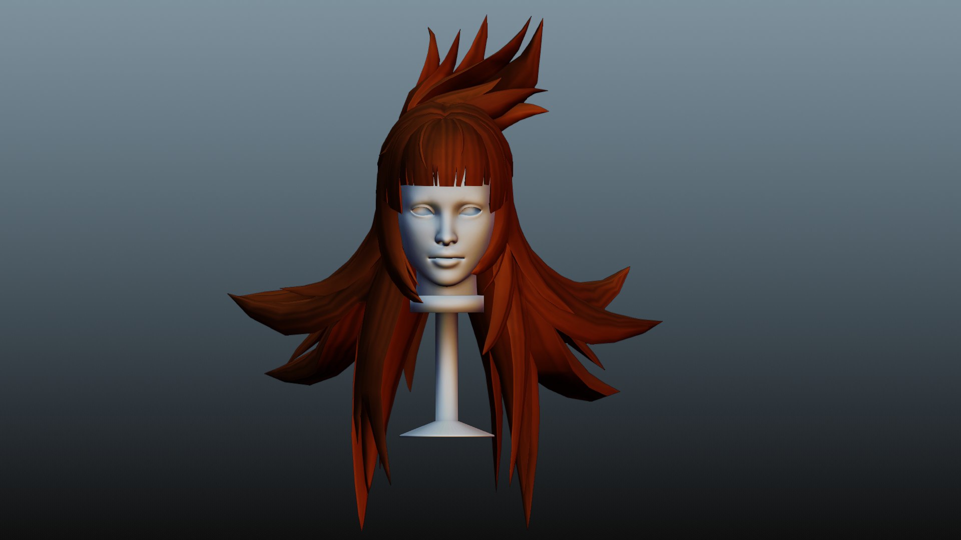 3D Female Hair 4 Colors - TurboSquid 2209278