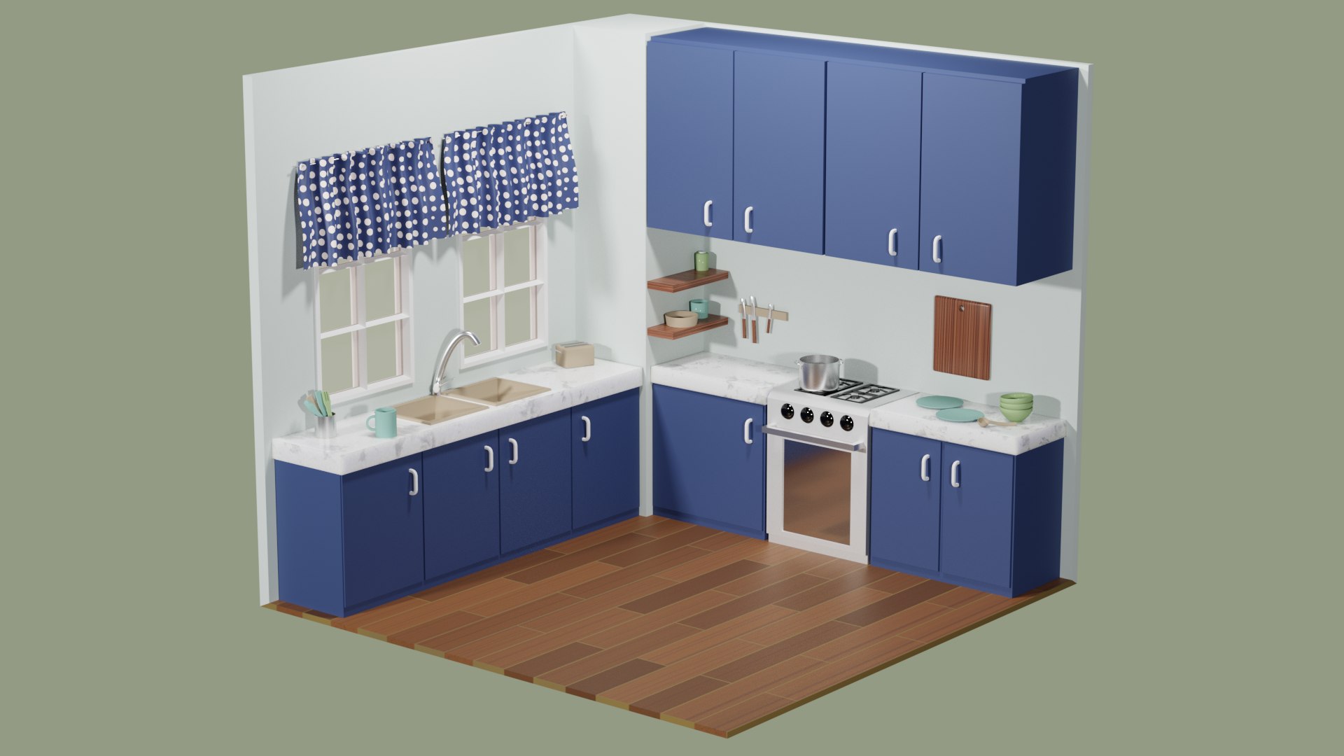 Kitchen Model - TurboSquid 2049236