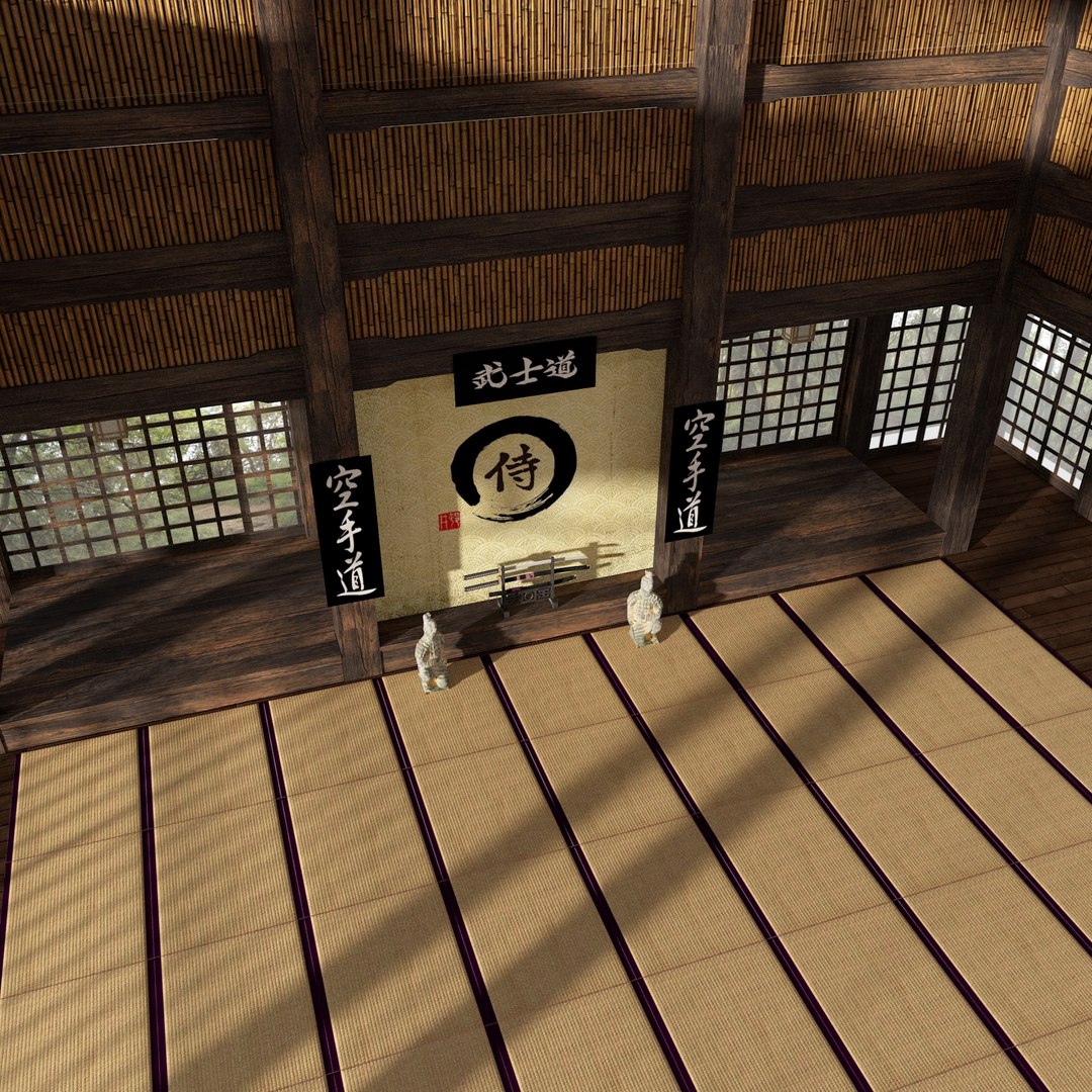 3D VR Japanese Martial Arts Training Dojo Model - TurboSquid 1984144