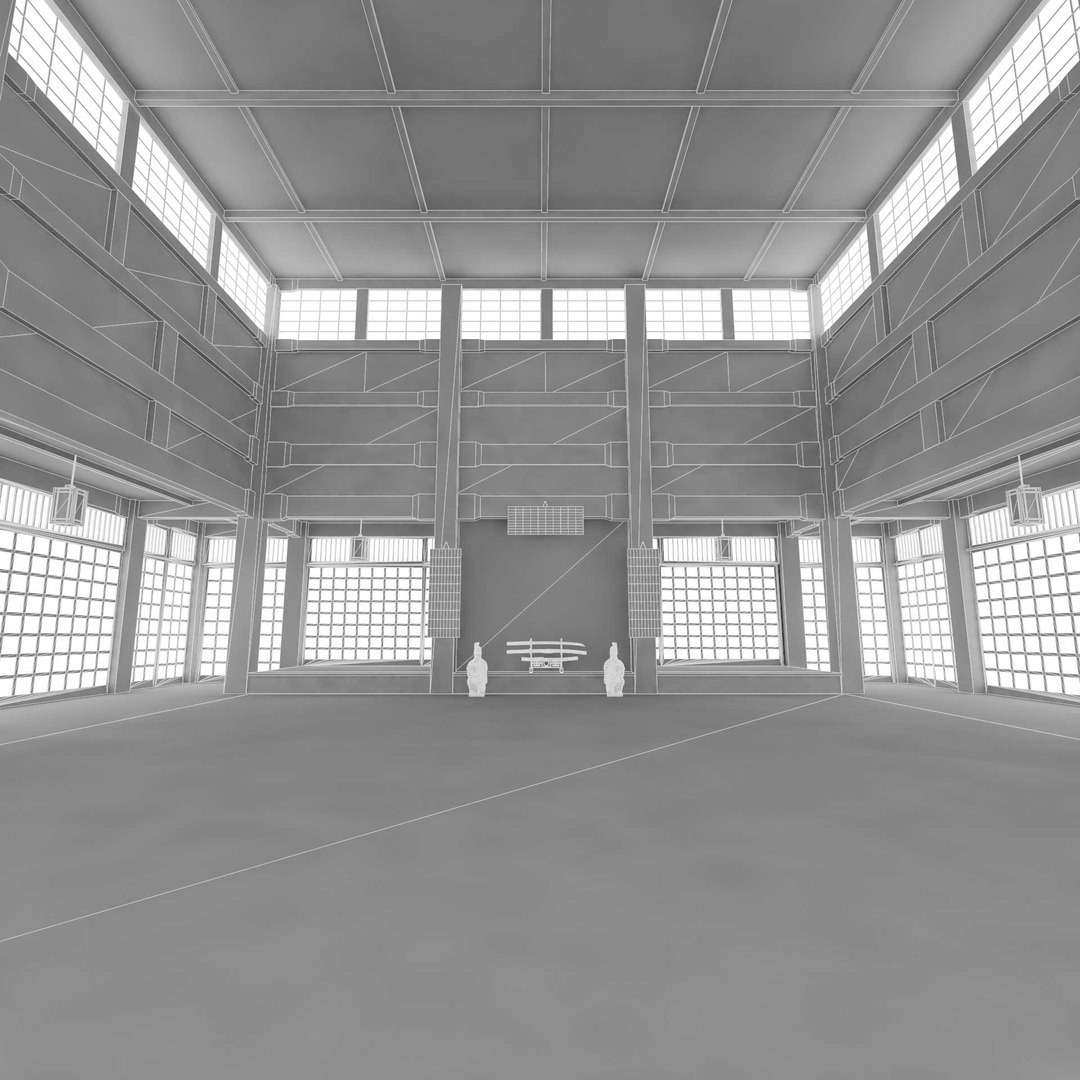 3D VR Japanese Martial Arts Training Dojo Model - TurboSquid 1984144