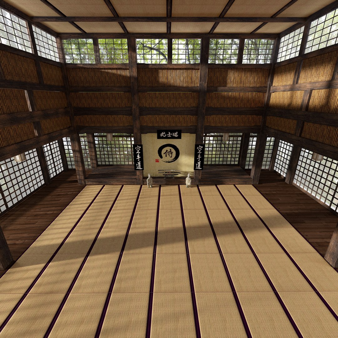 3D VR Japanese Martial Arts Training Dojo Model - TurboSquid 1984144