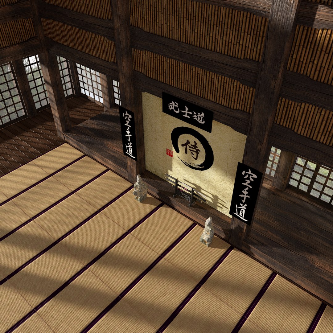 3D VR Japanese Martial Arts Training Dojo Model - TurboSquid 1984144
