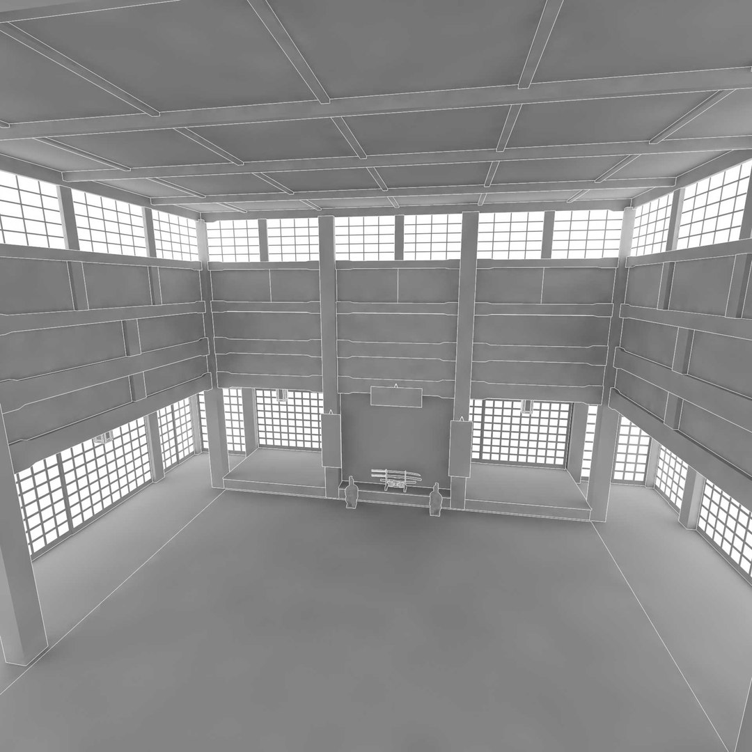 3D VR Japanese Martial Arts Training Dojo Model - TurboSquid 1984144