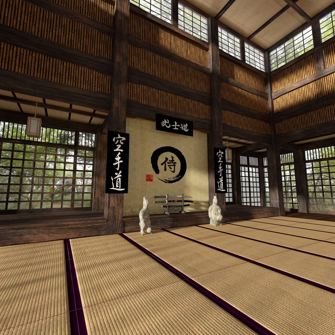 3D VR Japanese Martial Arts Training Dojo Model - TurboSquid 1984144