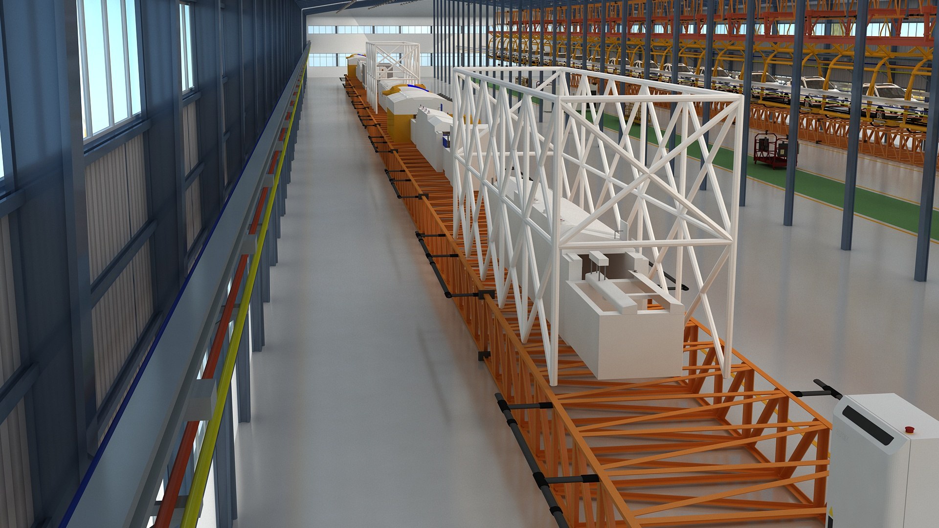 Automobile assembly workshop model - TurboSquid 1964451