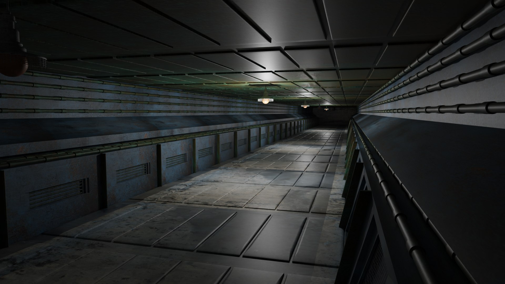 3D Underground Tunnel Model - TurboSquid 2161405