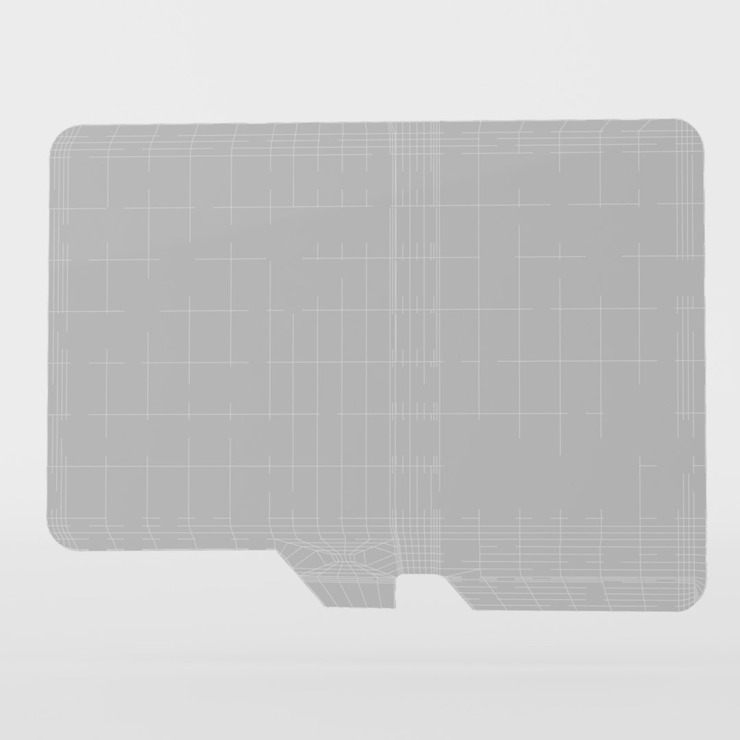3d Model Micro Sd Card