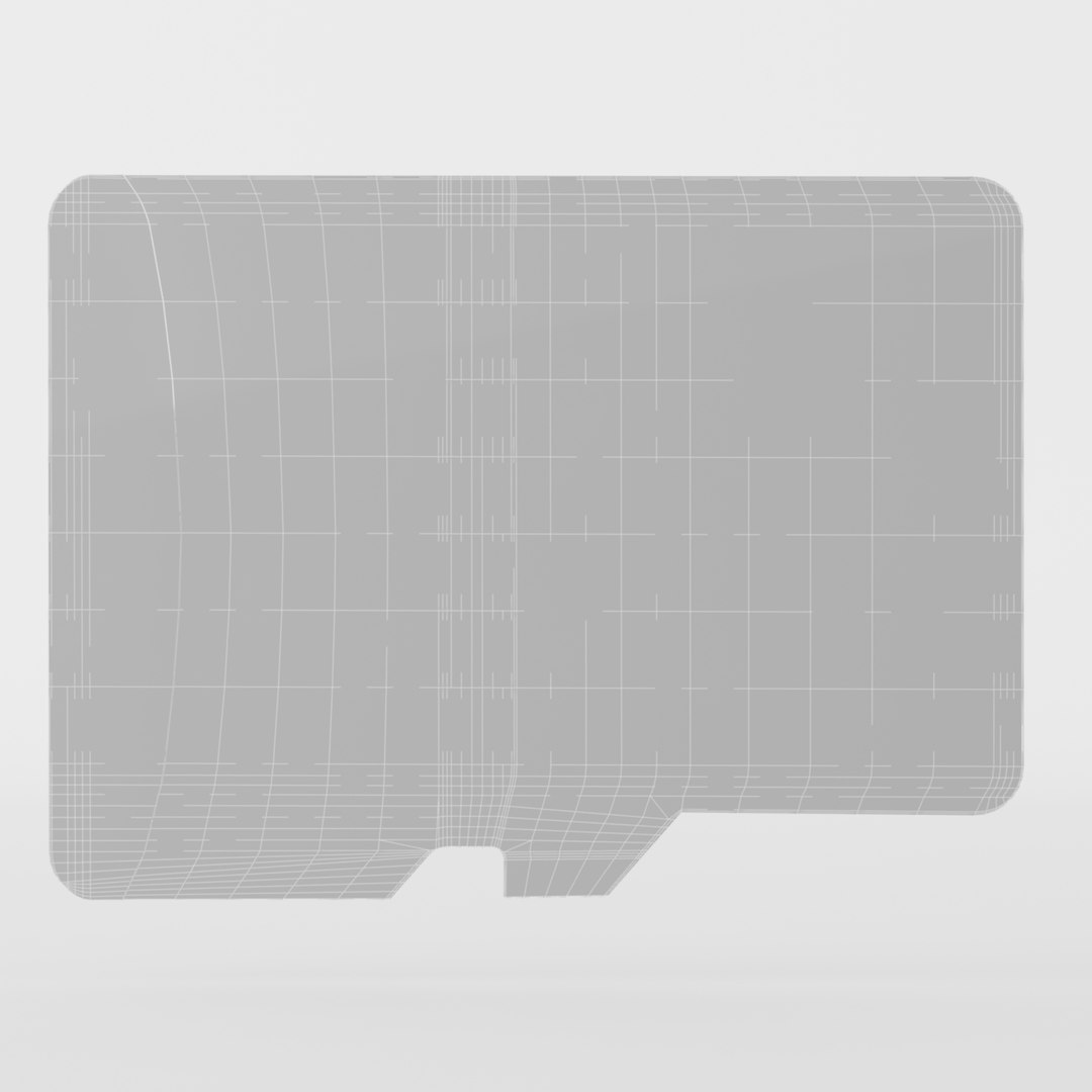 3d Model Micro Sd Card
