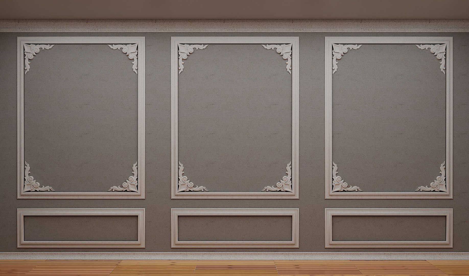 3D wall decor molding model - TurboSquid 1816534