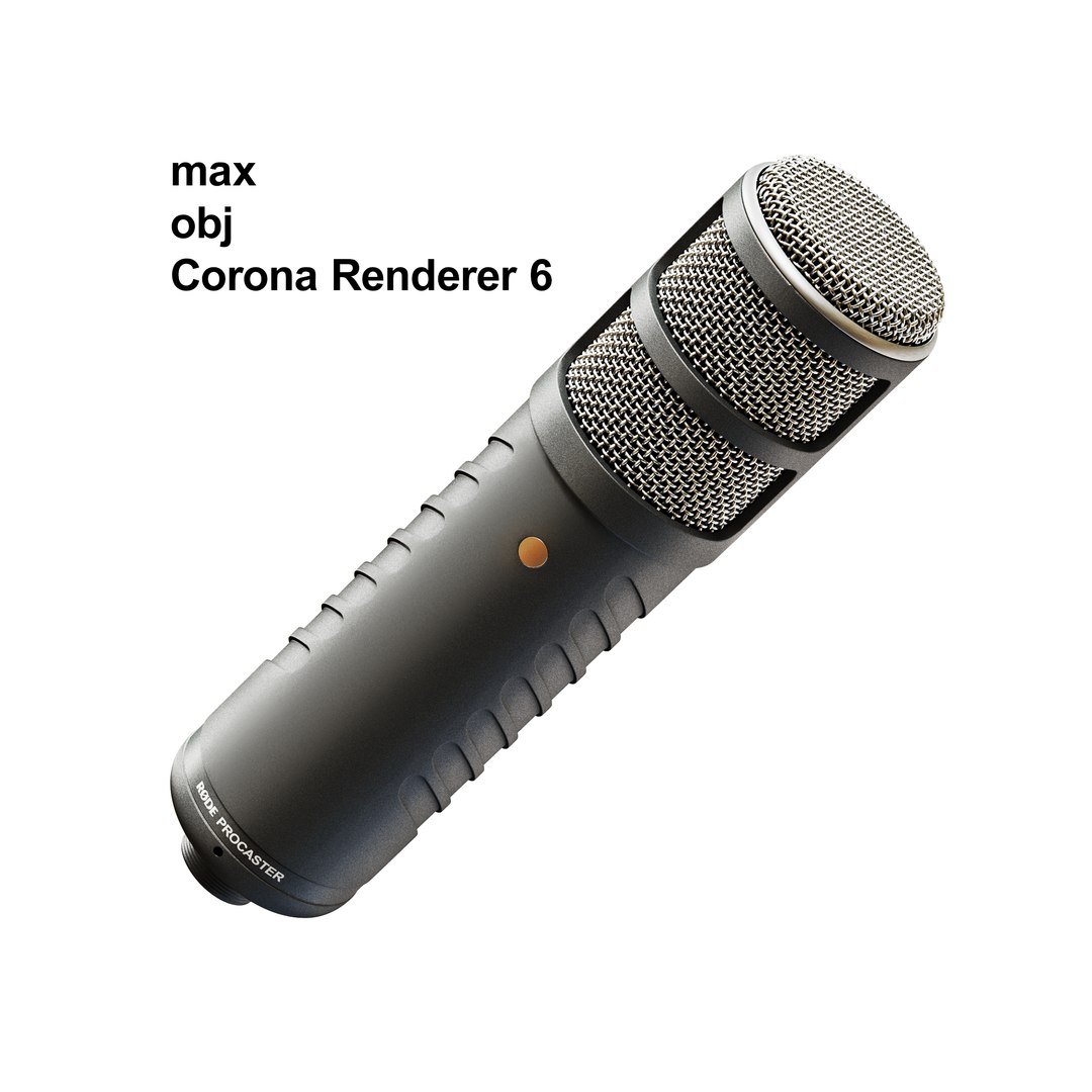 Rode Procaster Condenser Microphone 3D Model - TurboSquid 2316493