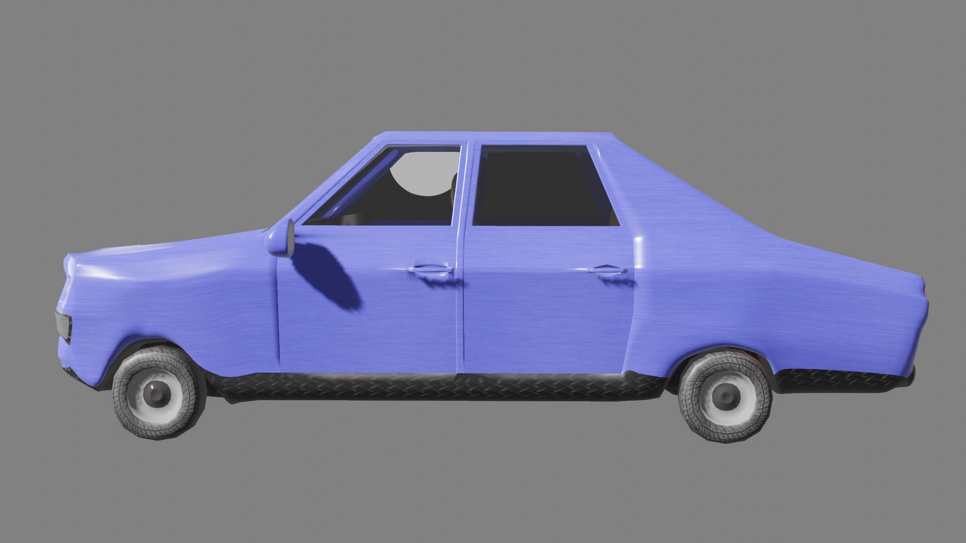 Retro Style Car For a Game 3D model - TurboSquid 1818839