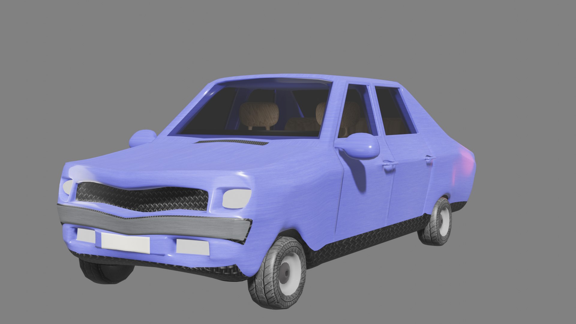 Retro Style Car For a Game 3D model - TurboSquid 1818839