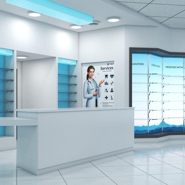 3D Pharmacy Models | TurboSquid