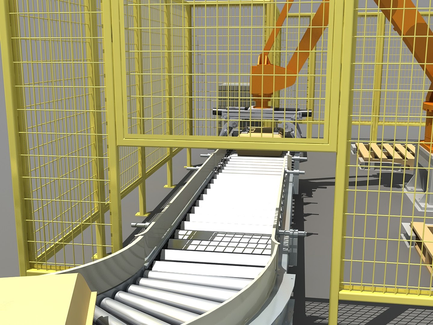 Palletizing Cell Scene 3D Model - TurboSquid 1193898