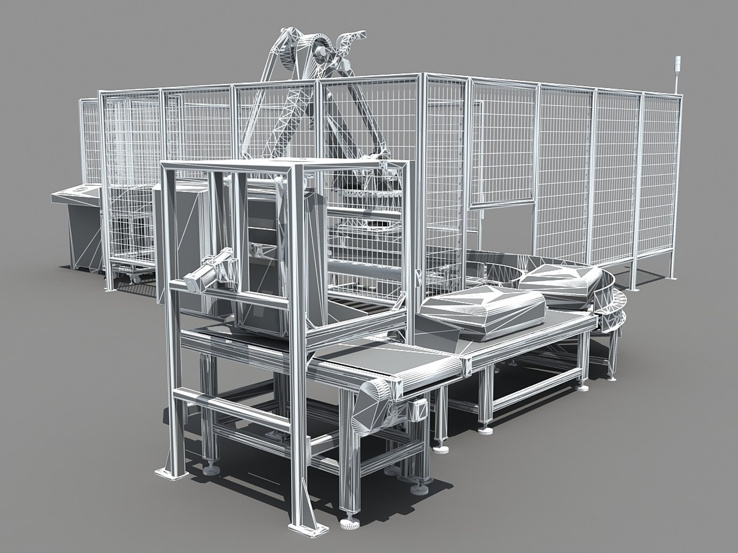 Palletizing Cell Scene 3D Model - TurboSquid 1193898