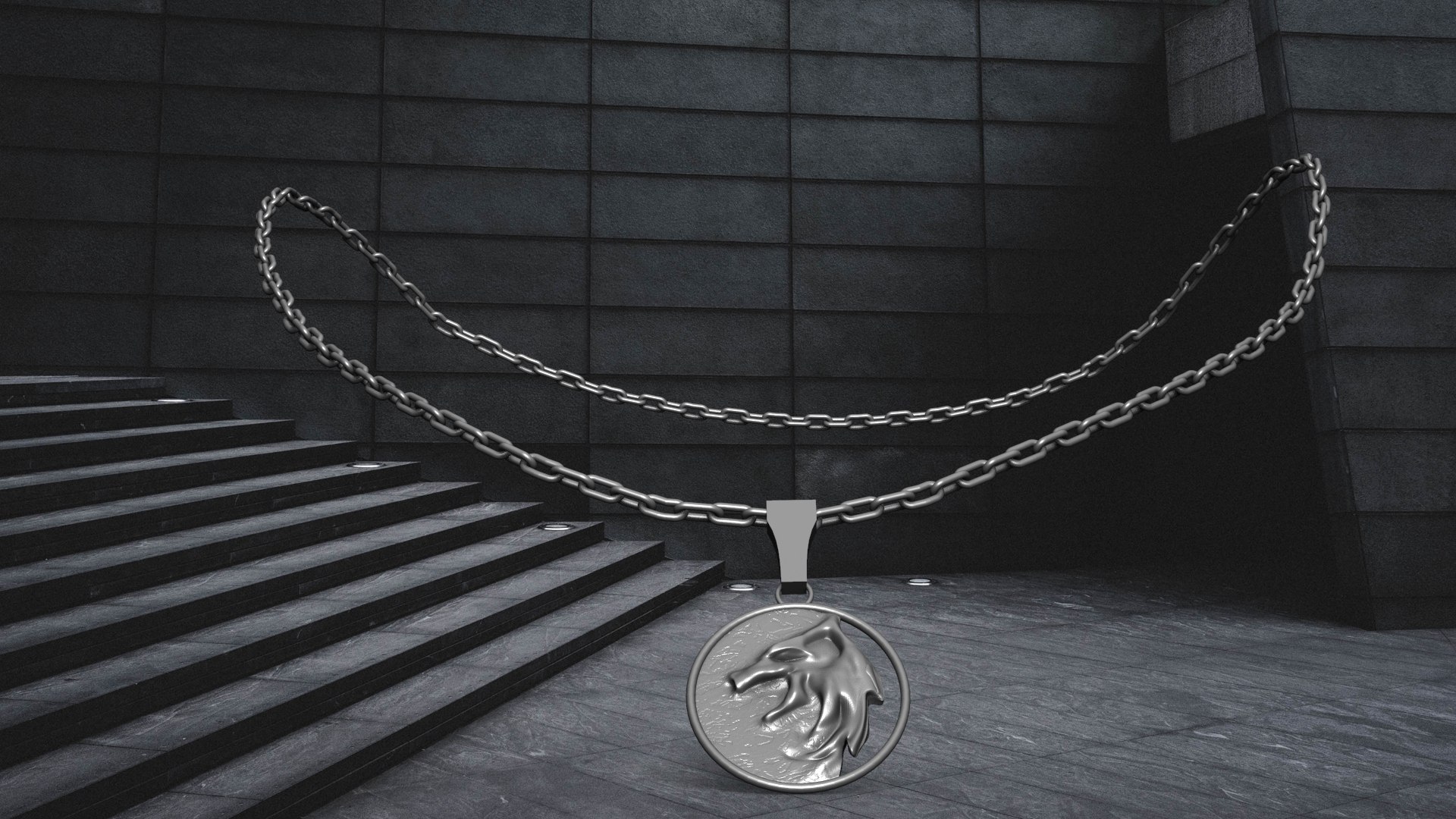 Witchers locket 3D - TurboSquid 1842363