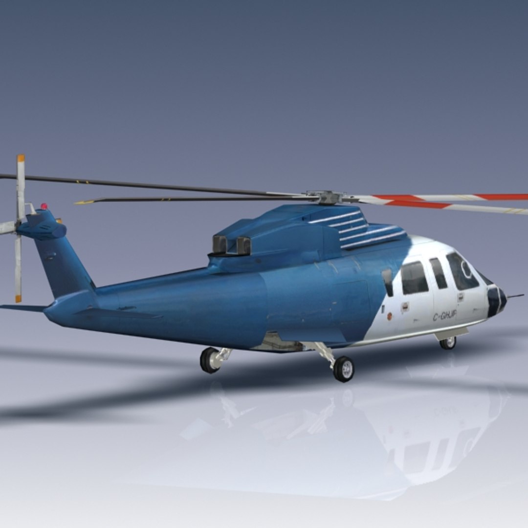 3d Sikorsky Helicopter Model