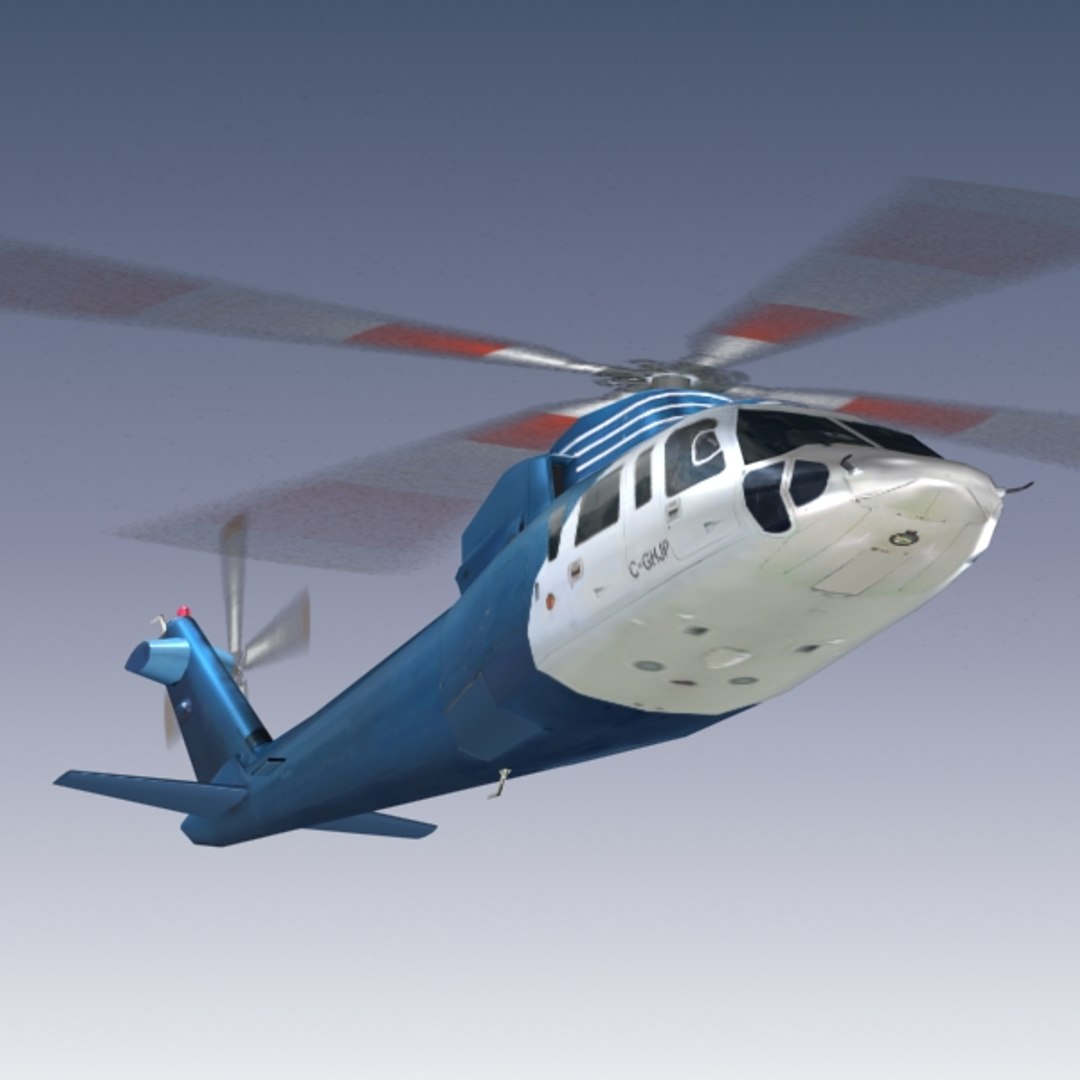 3d Sikorsky Helicopter Model