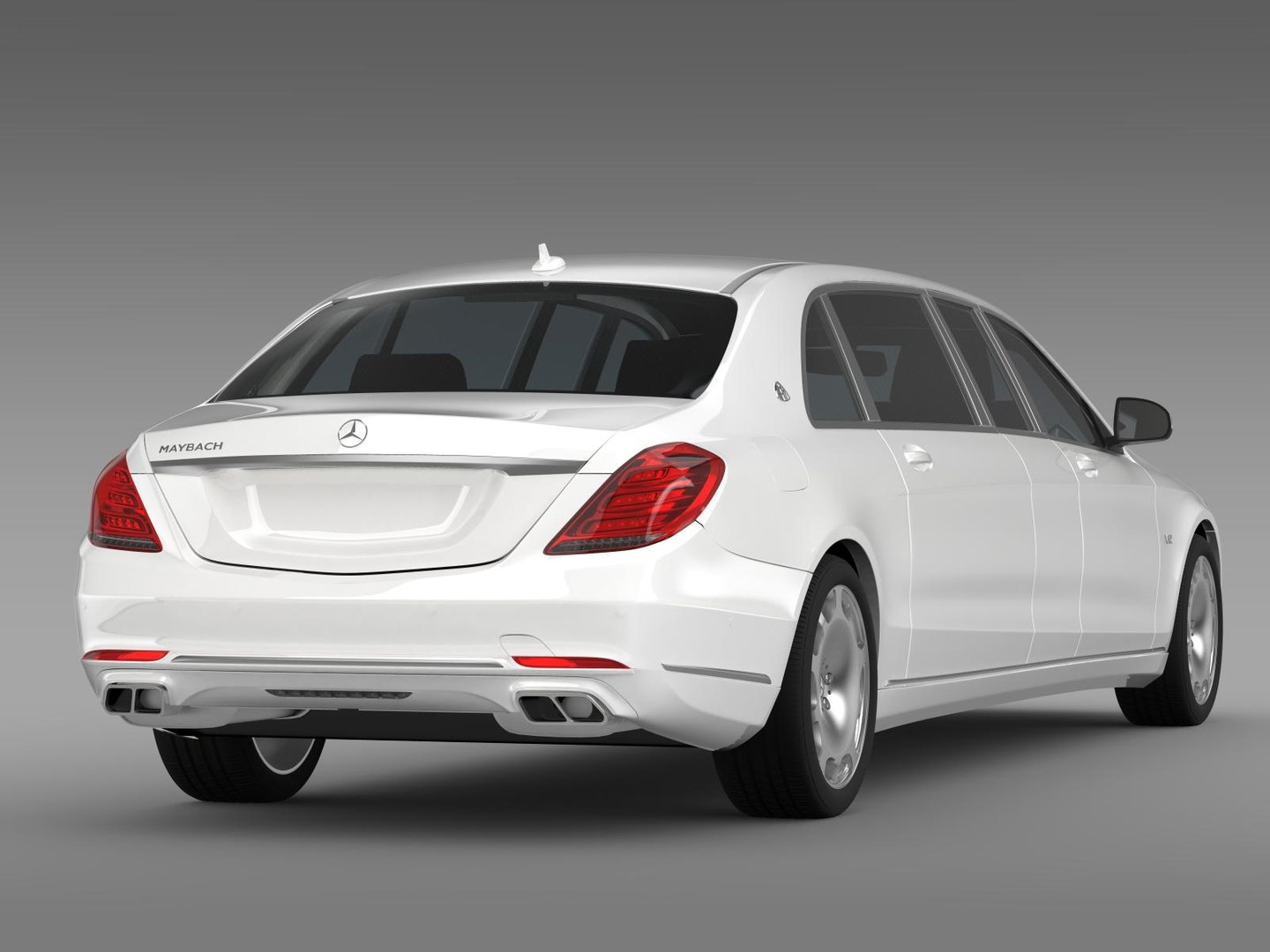 mercedes maybach pullman 2016 3d 3ds