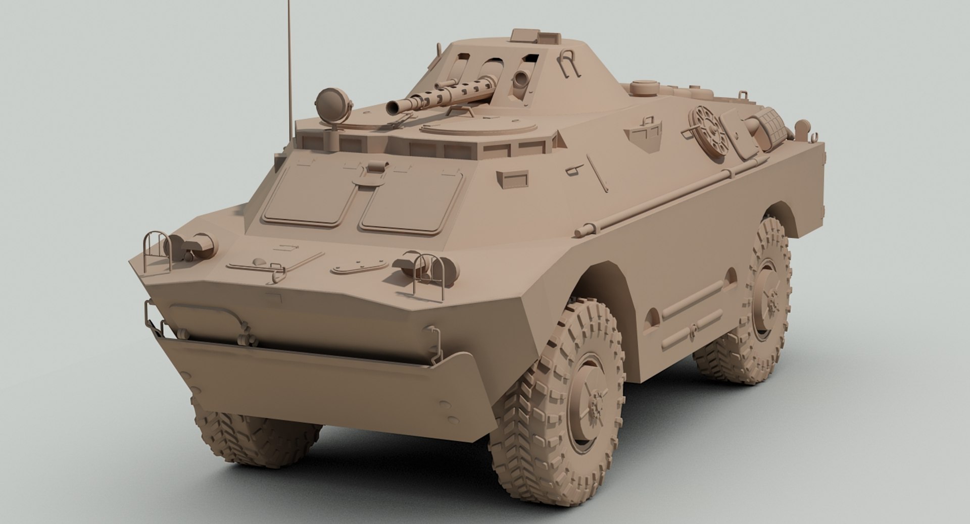 Soviet Brdm 2 3d Model