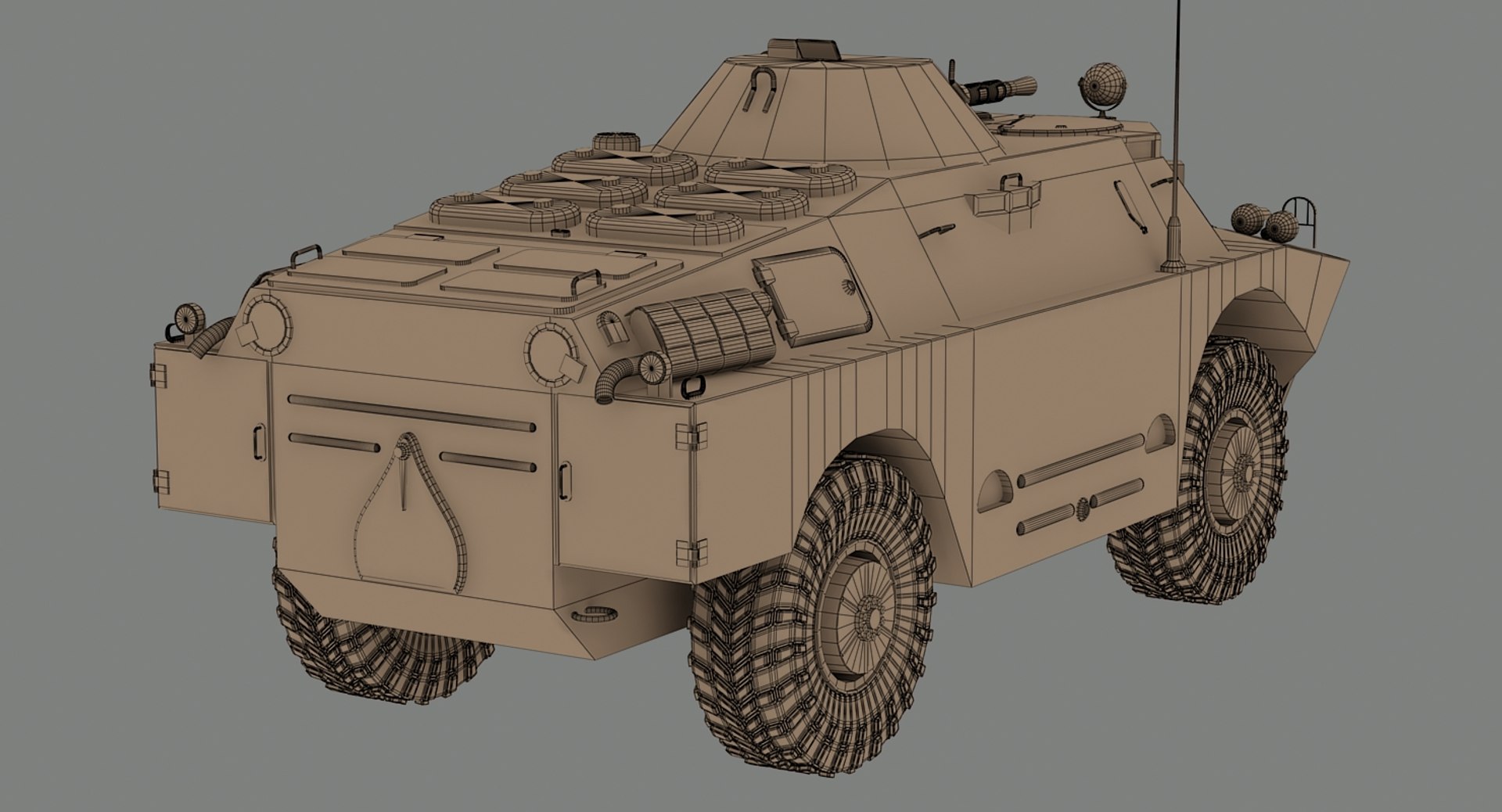 Soviet Brdm 2 3d Model