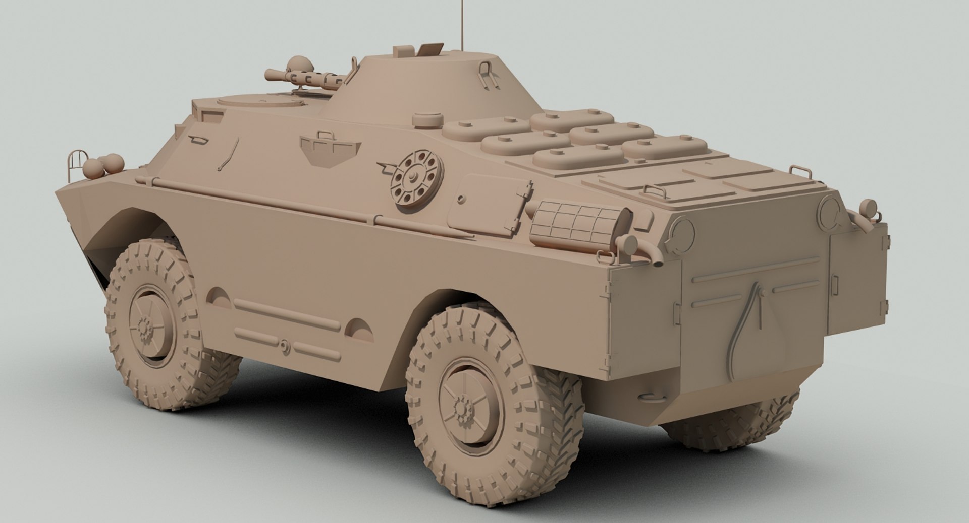 Soviet Brdm 2 3d Model