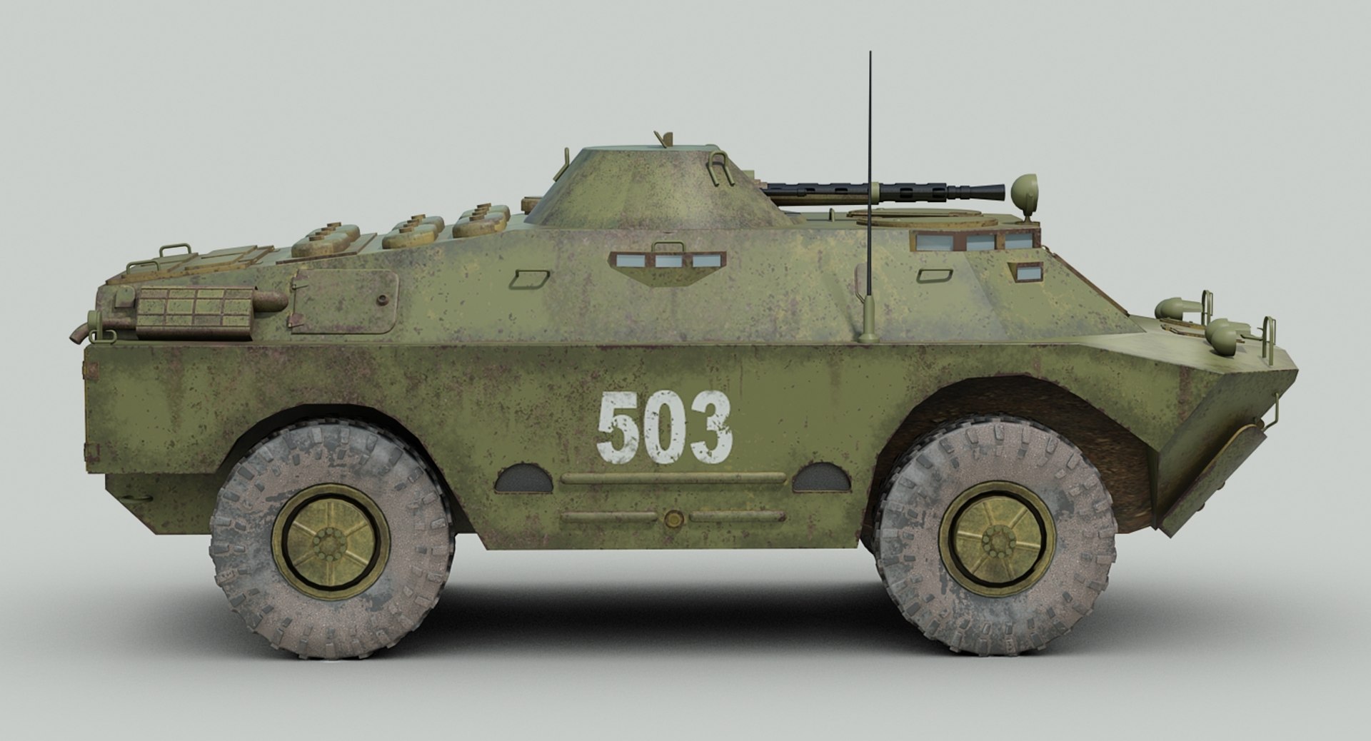 Soviet Brdm 2 3d Model