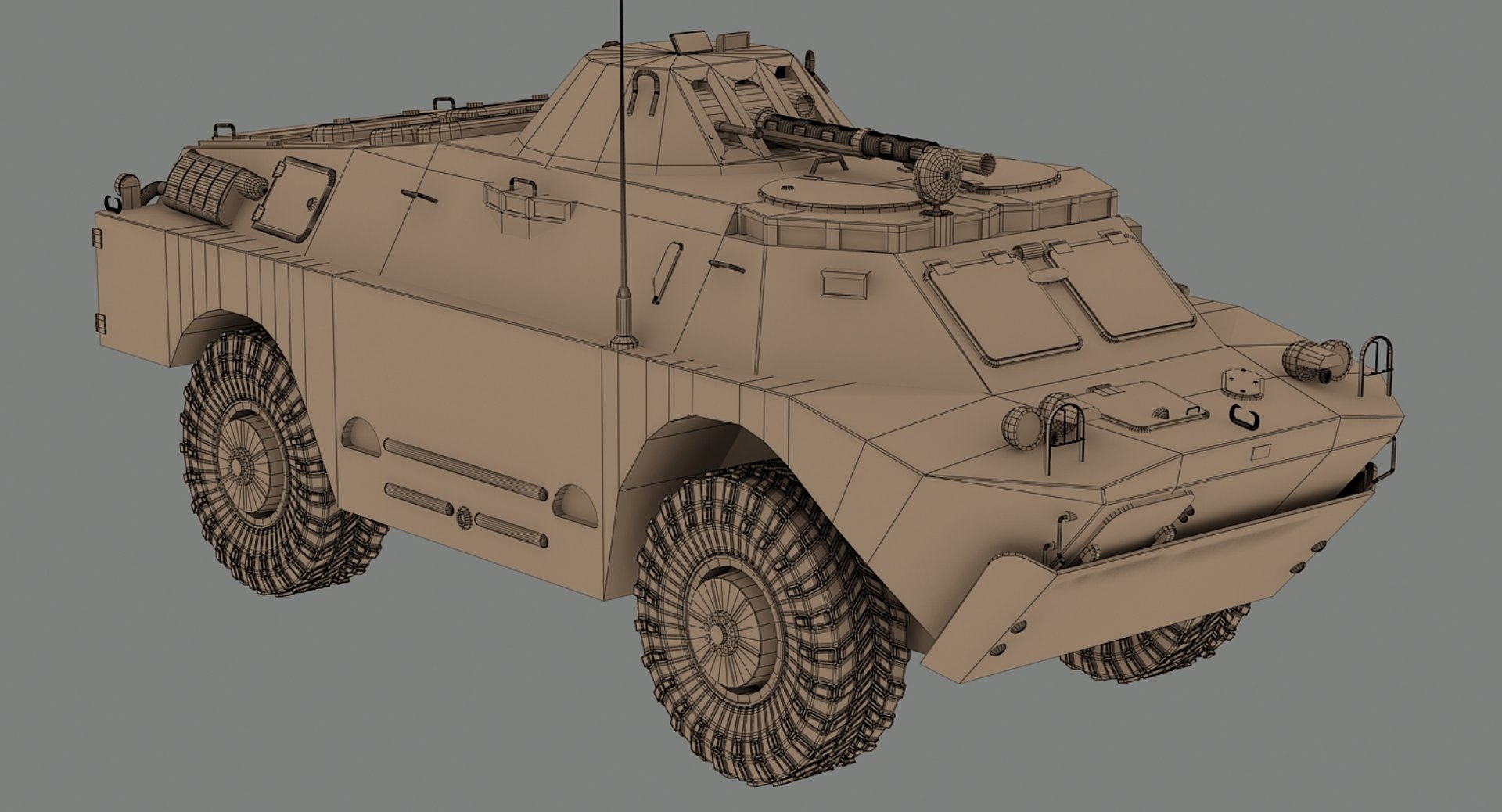 Soviet Brdm 2 3d Model