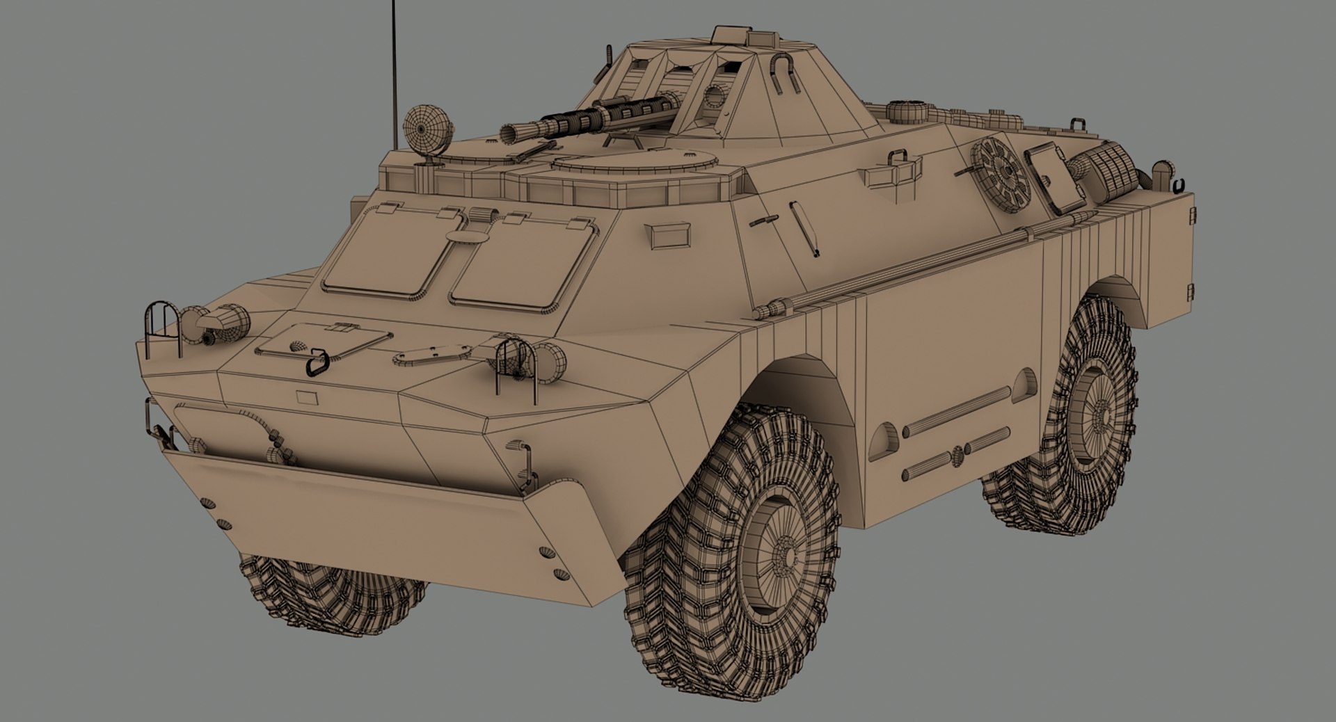 Soviet Brdm 2 3d Model