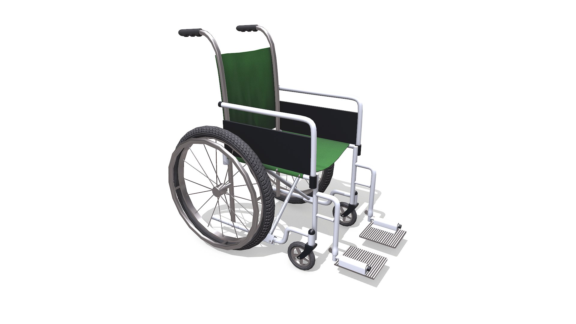 3D Wheelchair Low-poly PBR Model - TurboSquid 2054225