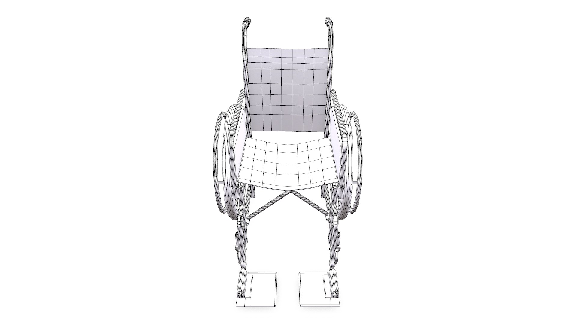 3D Wheelchair Low-poly PBR Model - TurboSquid 2054225