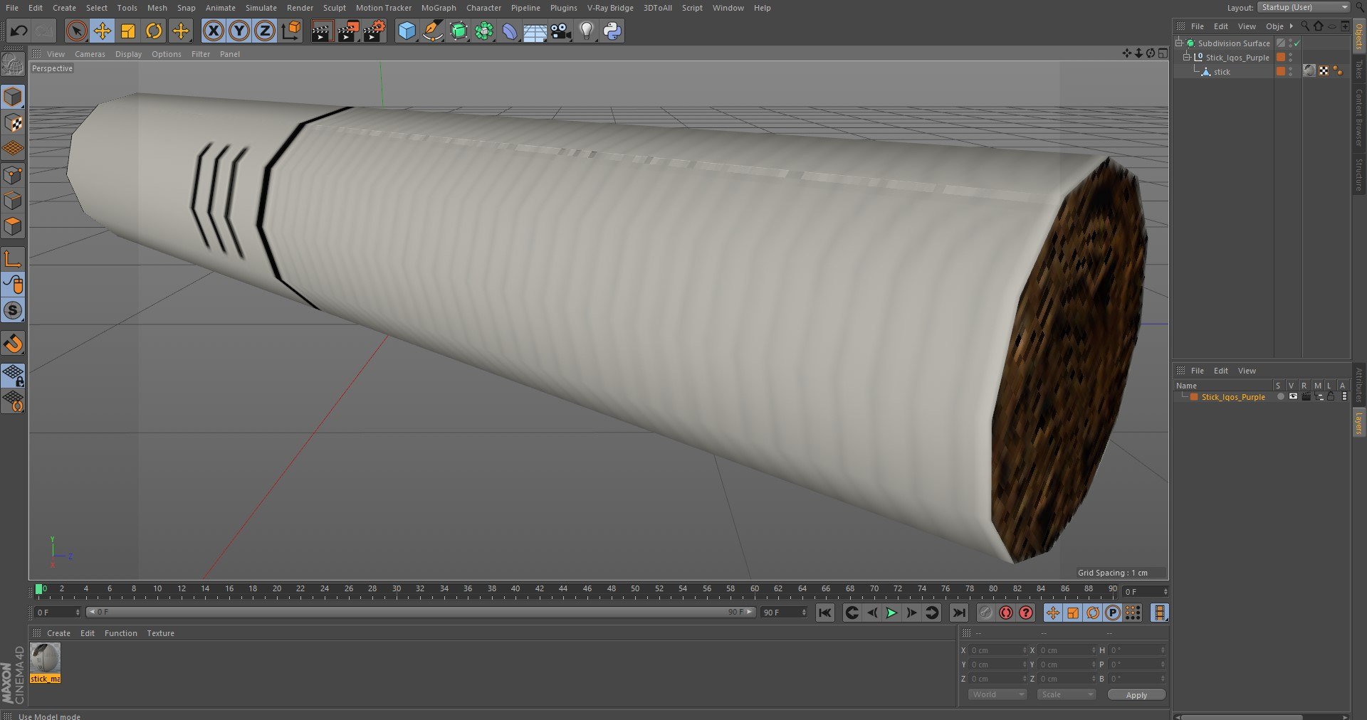 3D model Stick Iqos Purple - TurboSquid 2137066