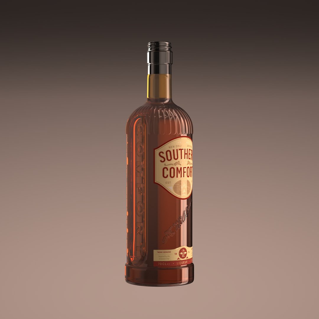 Empty southern comfort bottle