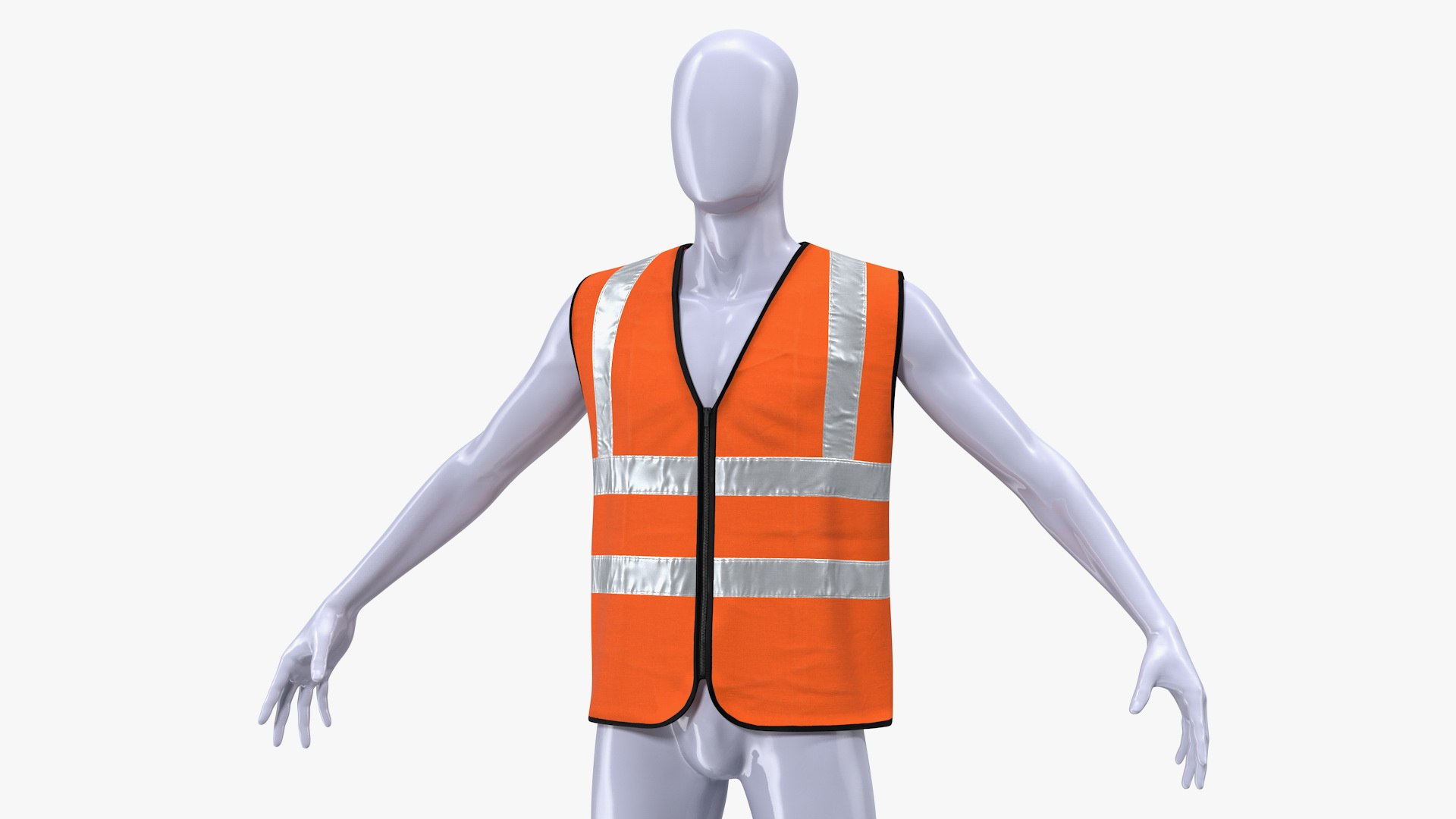 3D mannequin orange hi vis model - TurboSquid 1528644