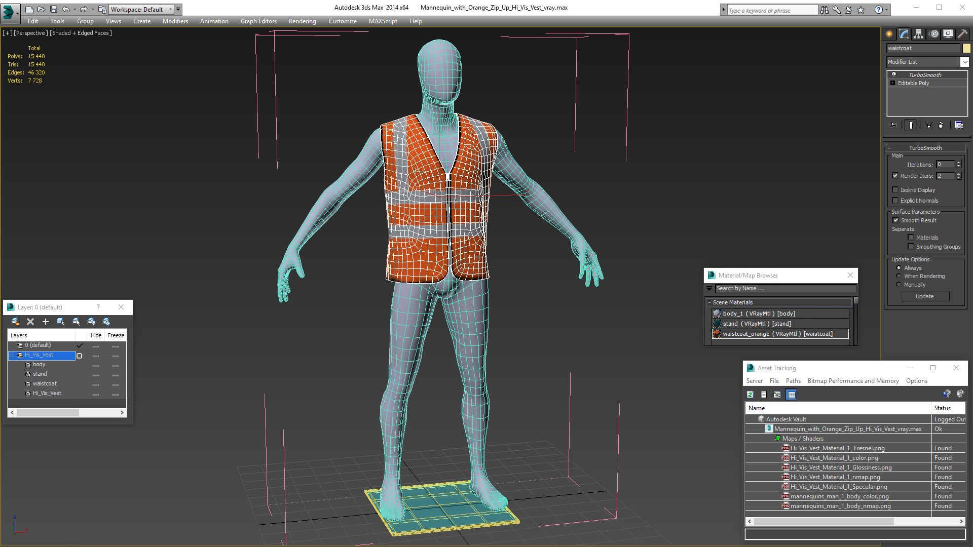 3D mannequin orange hi vis model - TurboSquid 1528644