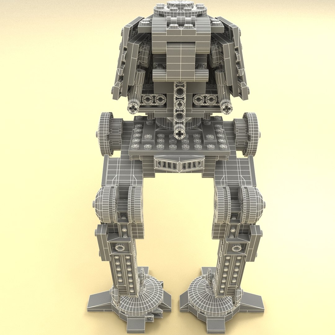 Lego Starwars At-dp 3d Model