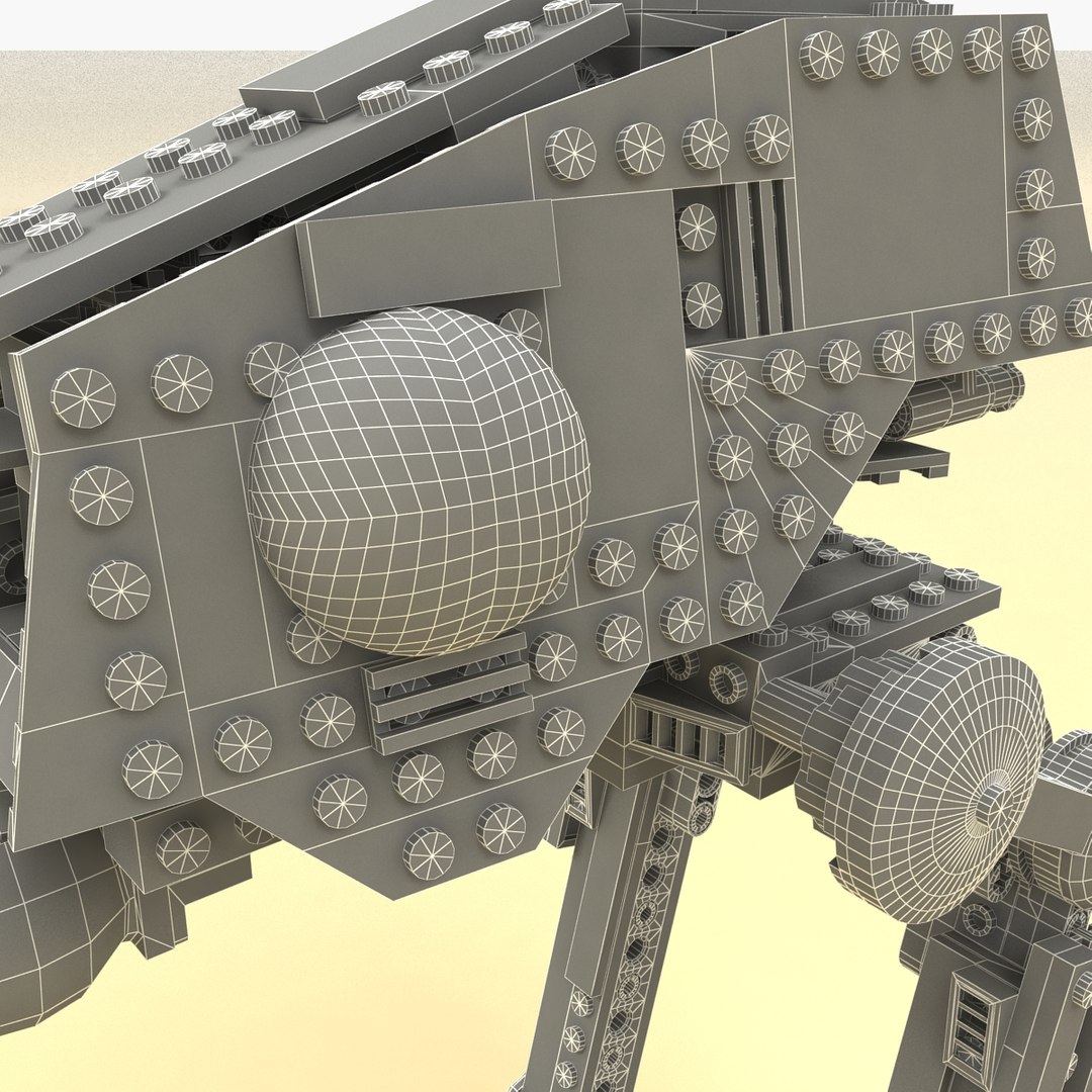 Lego Starwars At-dp 3d Model