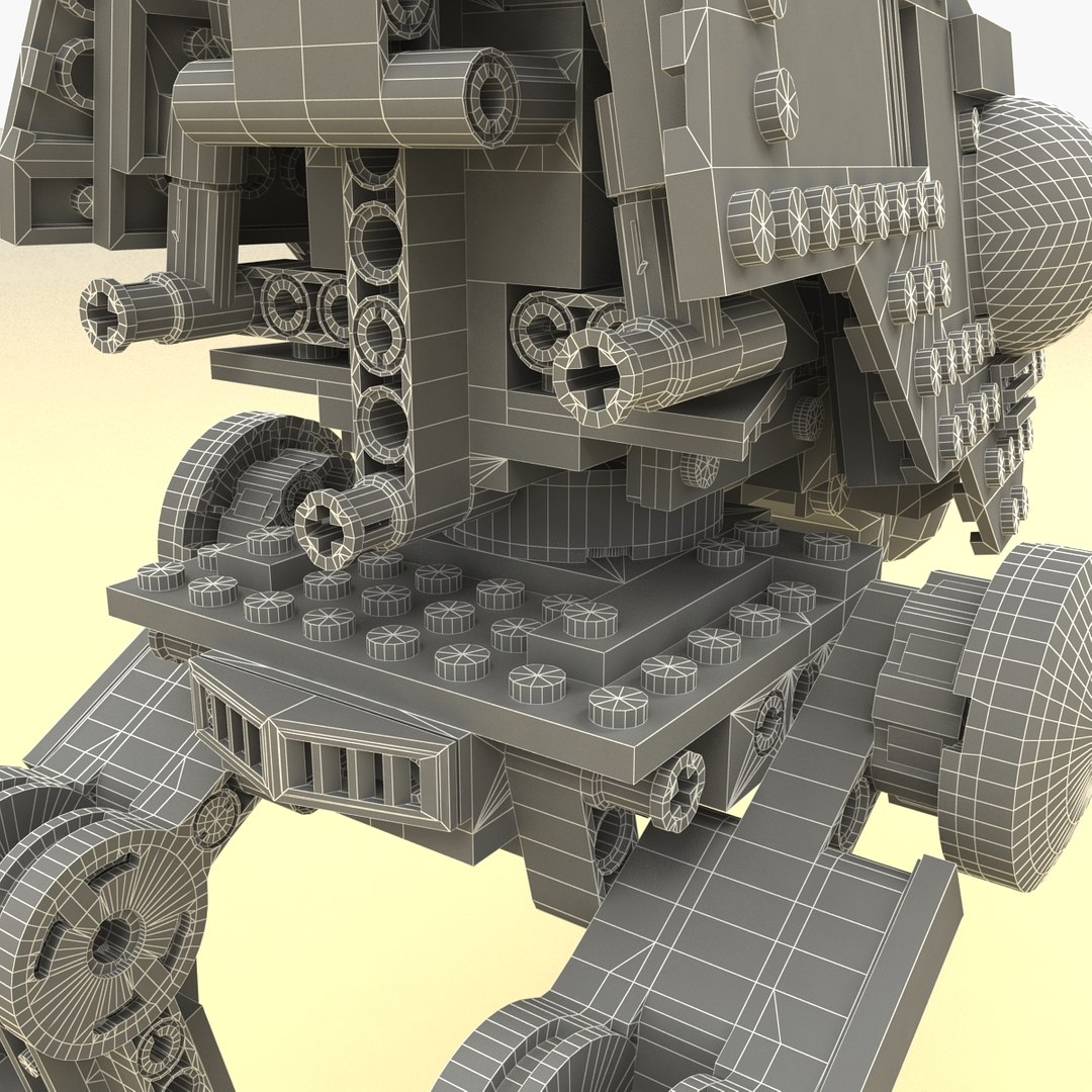 Lego Starwars At-dp 3d Model